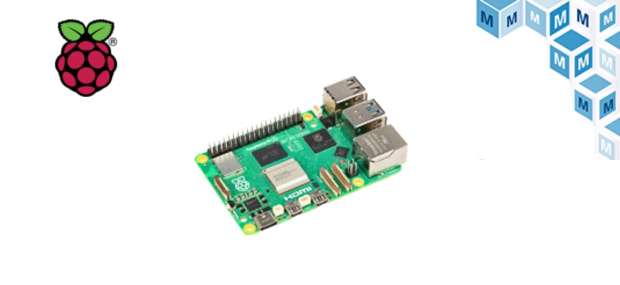 Next generation Raspberry Pi 5 single board computer now available from Mouser | Industry Update ...